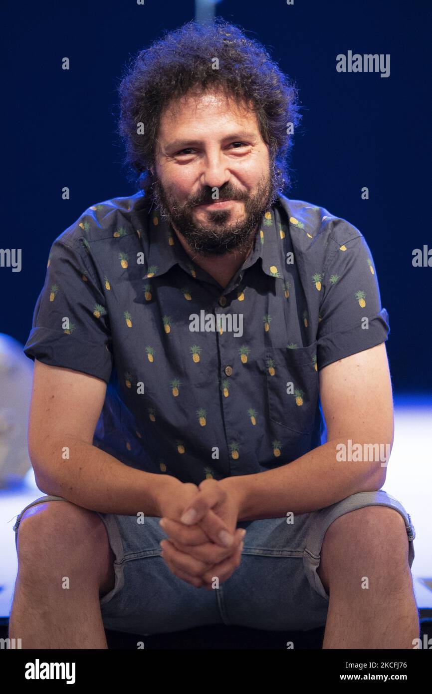 The singer El Kanka poses during the portrait session in Madrid, Spain ...