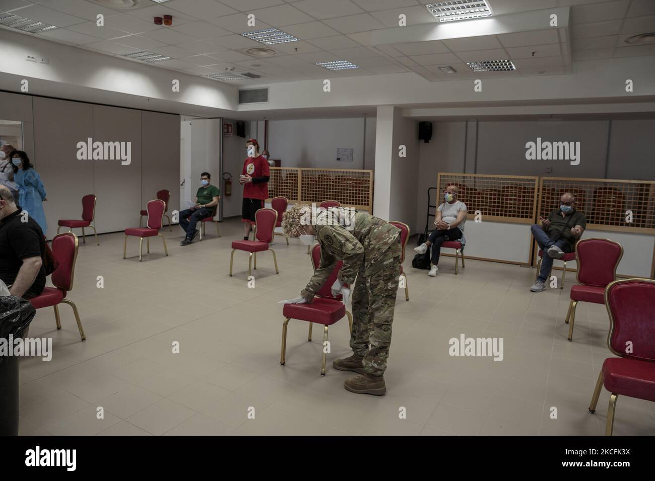 Italian employees of the Camp Darby US military base received Jonhson ...