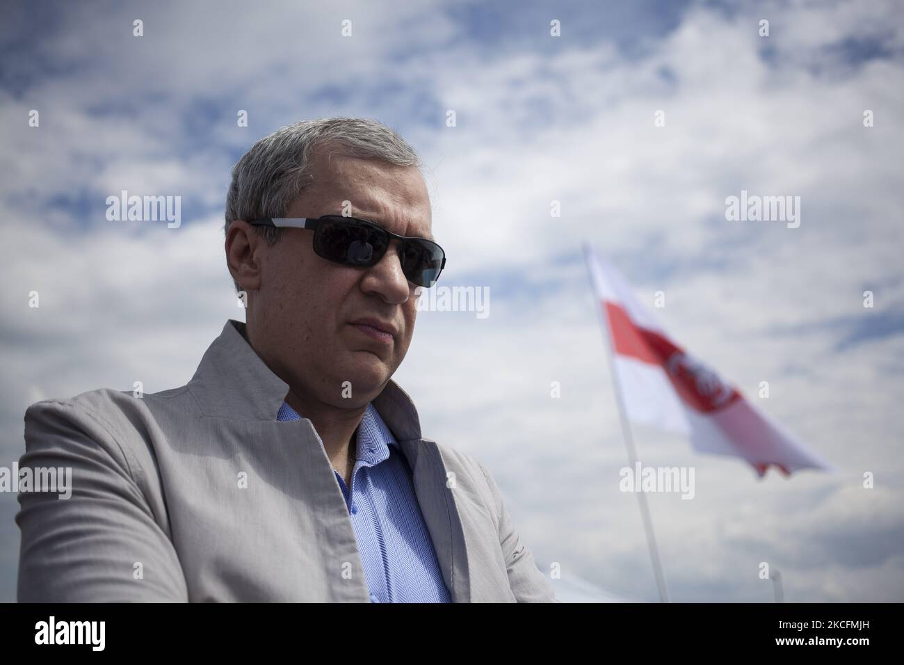 Pavel Latushko seen during Belarusian opposition activists in ...