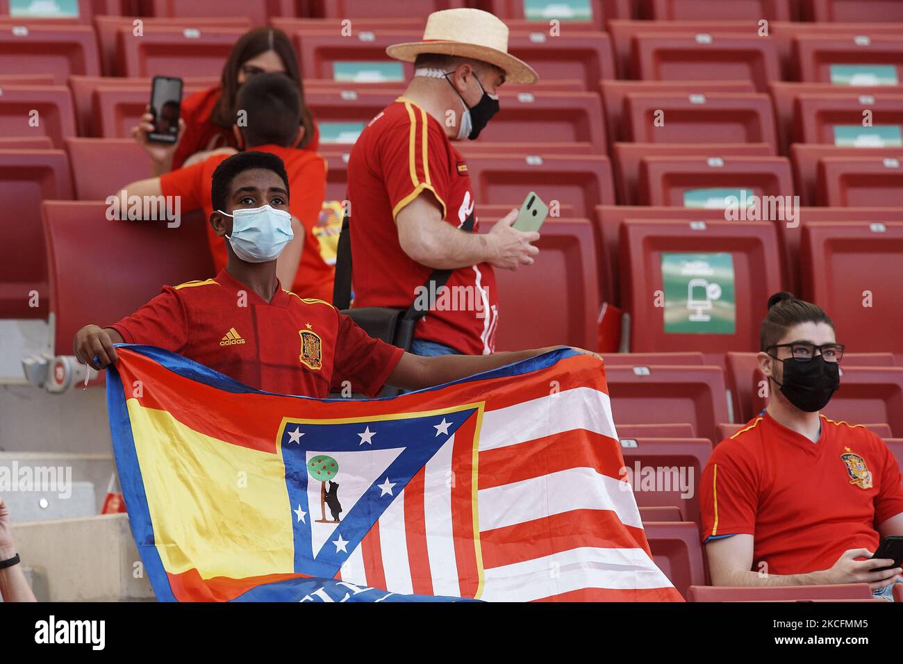 Spanish fans prior to the international friendly match between Spain ...