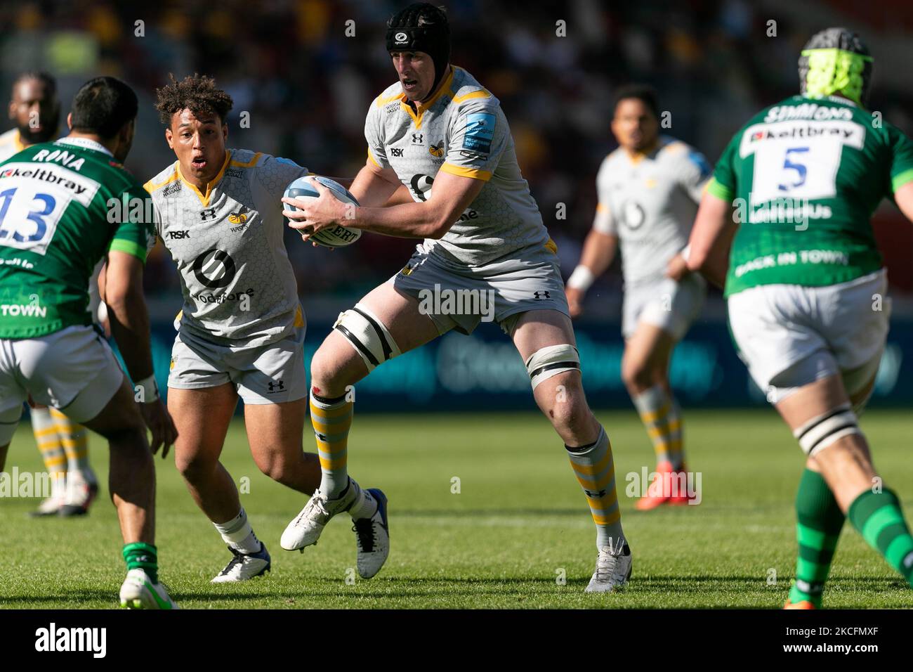 James Gaskell of Wasps in action during the Gallagher Premiership match ...