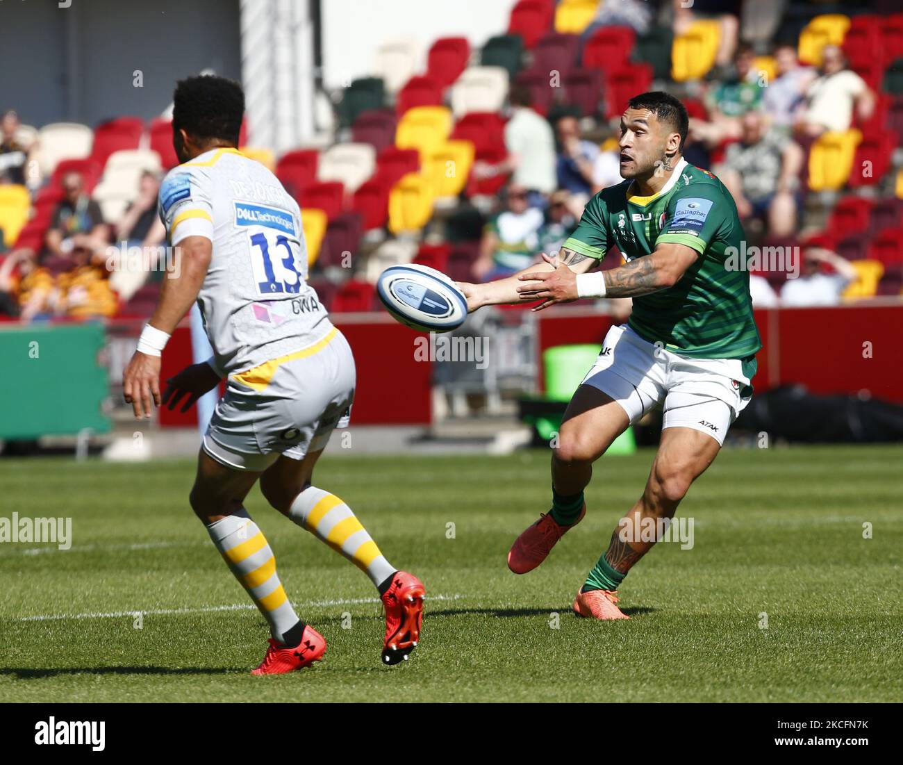 Terrence Hepetema of London Irish during Gallagher Premiership between ...