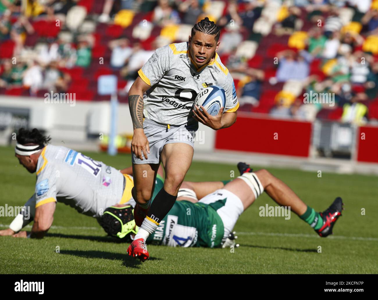 Jacob Umaga of Wasps RFC during Gallagher Premiership between London ...