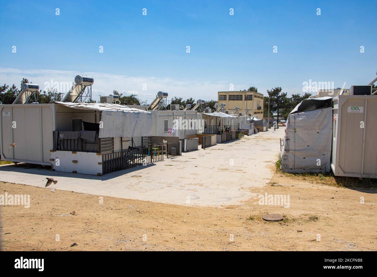 Greece is building new concrete walls around the refugee camps across ...