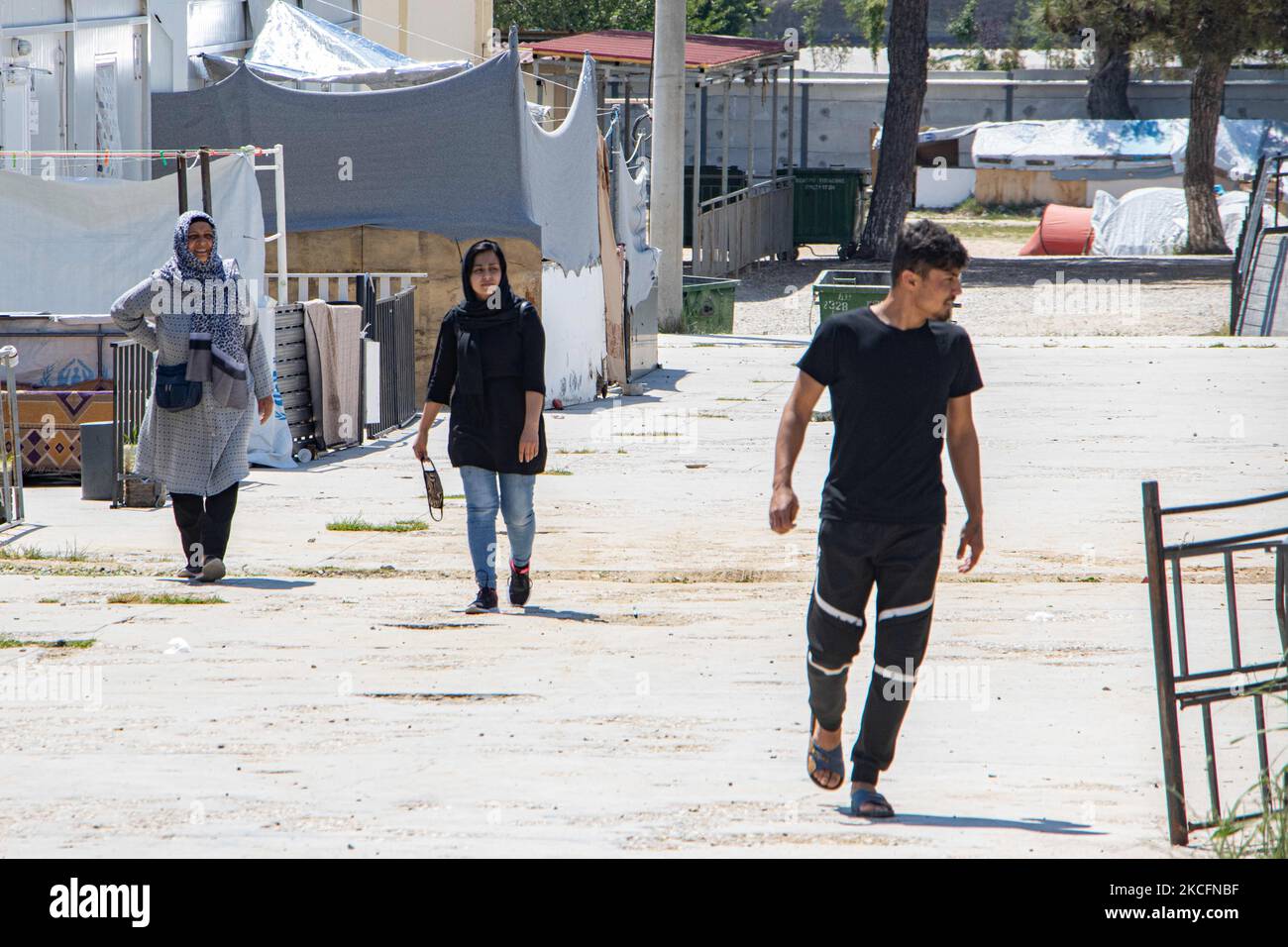 Greece is building new concrete walls around the refugee camps across ...