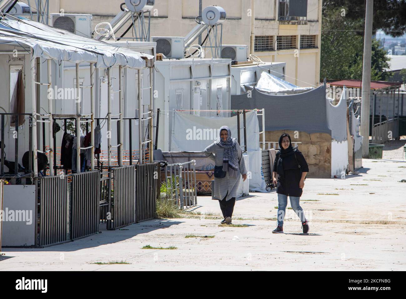 Greece is building new concrete walls around the refugee camps across ...