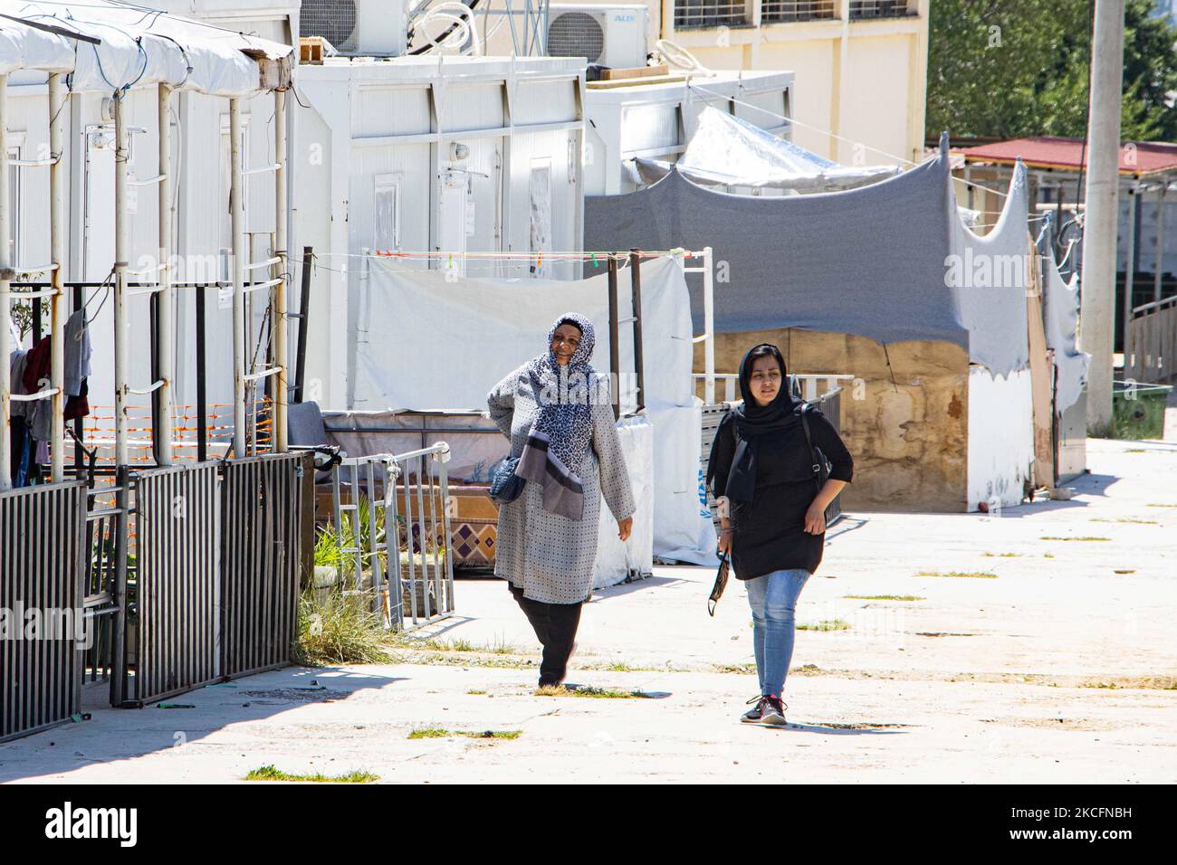 Greece is building new concrete walls around the refugee camps across ...