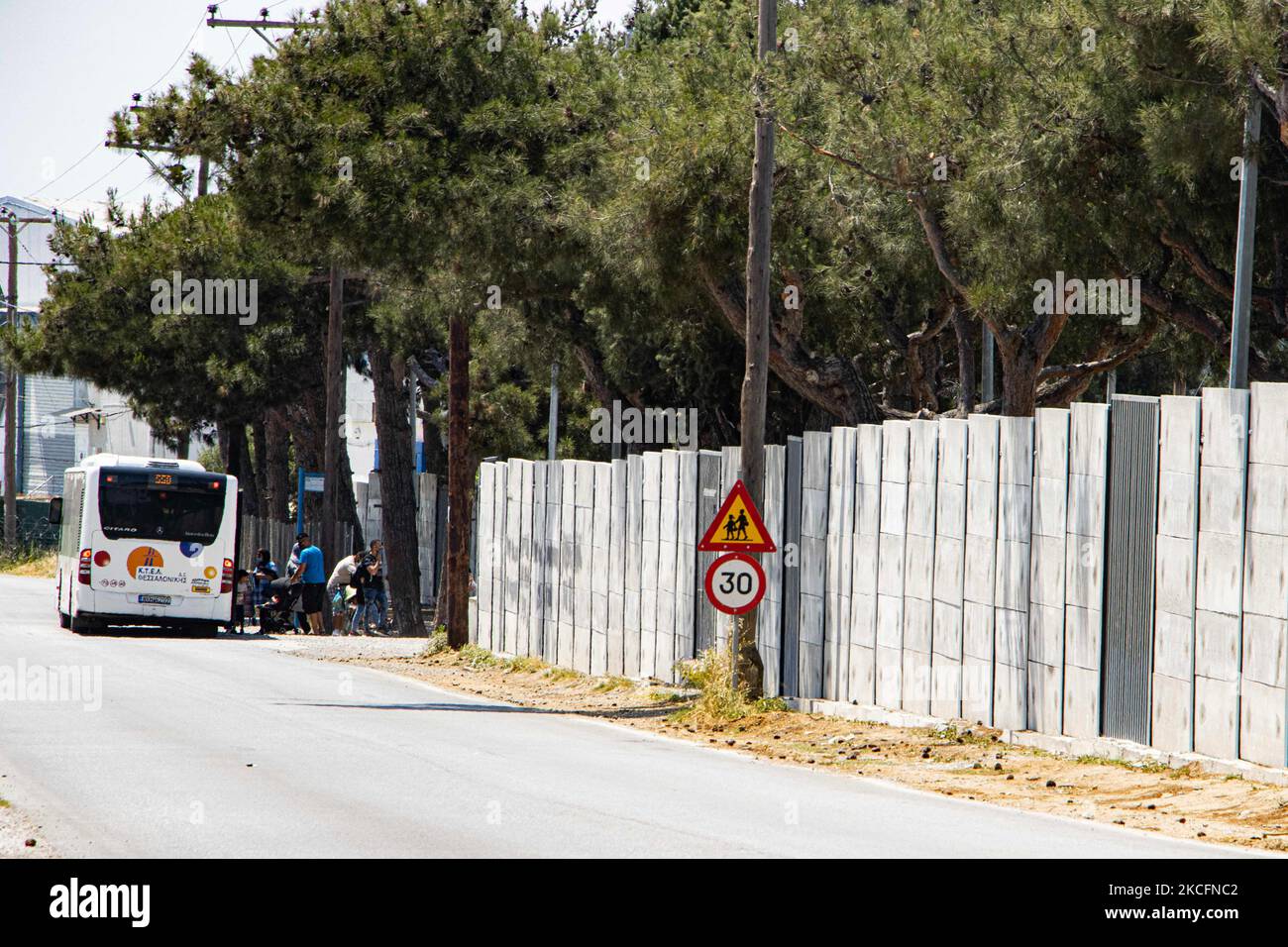 Greece is building new concrete walls around the refugee camps across ...