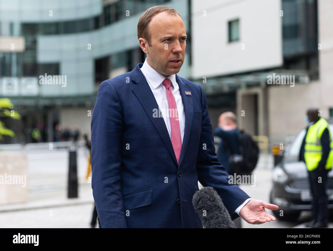 Matt Hancock arrives at Broadcasting House, London before his ...