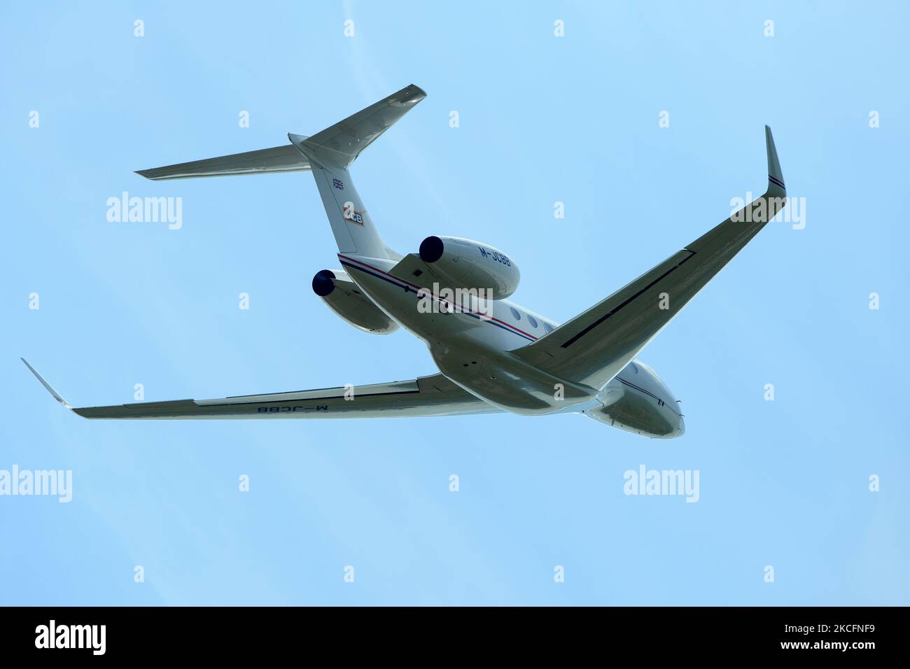 CASTLE DONININGTON, UK. JUNE 6TH JC Bamford Excavators Gulfstream G650 ...