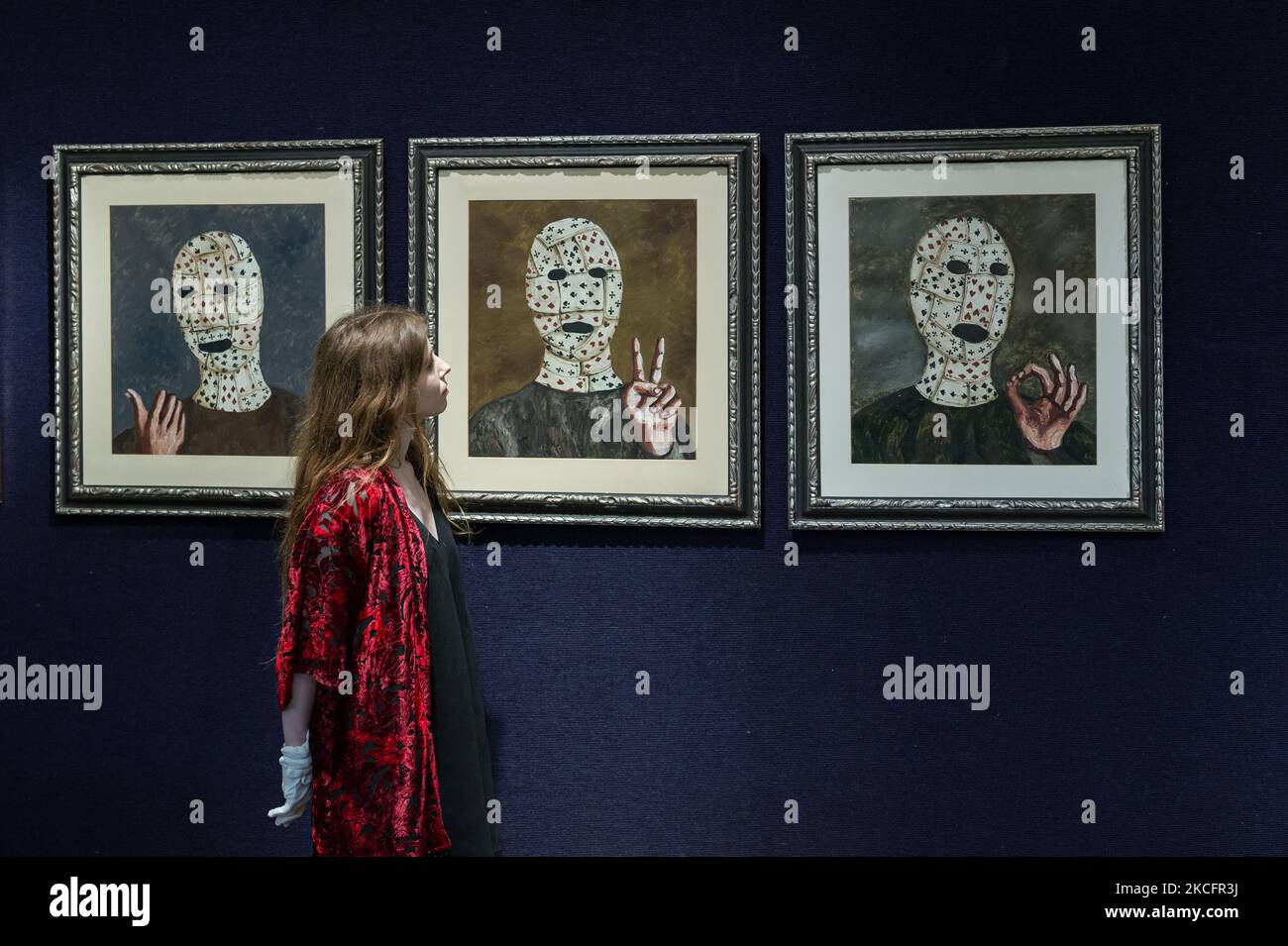 LONDON, UNITED KINGDOM - JUNE 07, 2021: A staff member looks at ...