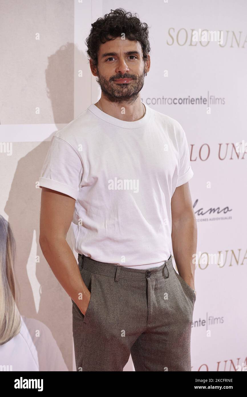 Nico Romero attends the 'Solo una vez' movie premiere at Conde Duque ...