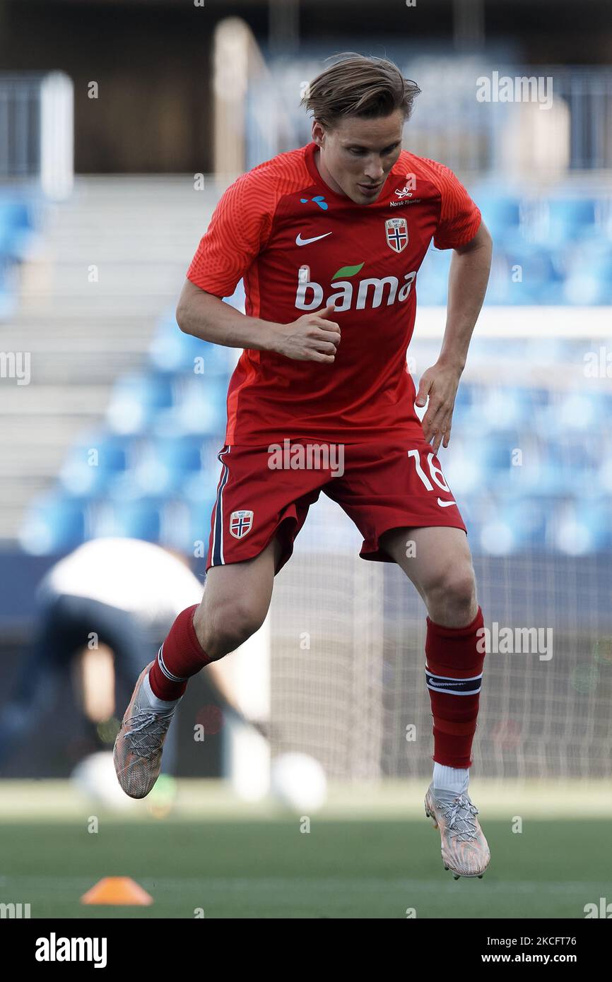 Jonas Svensson (AZ Alkmaar) of Norway during the warm-up before the ...