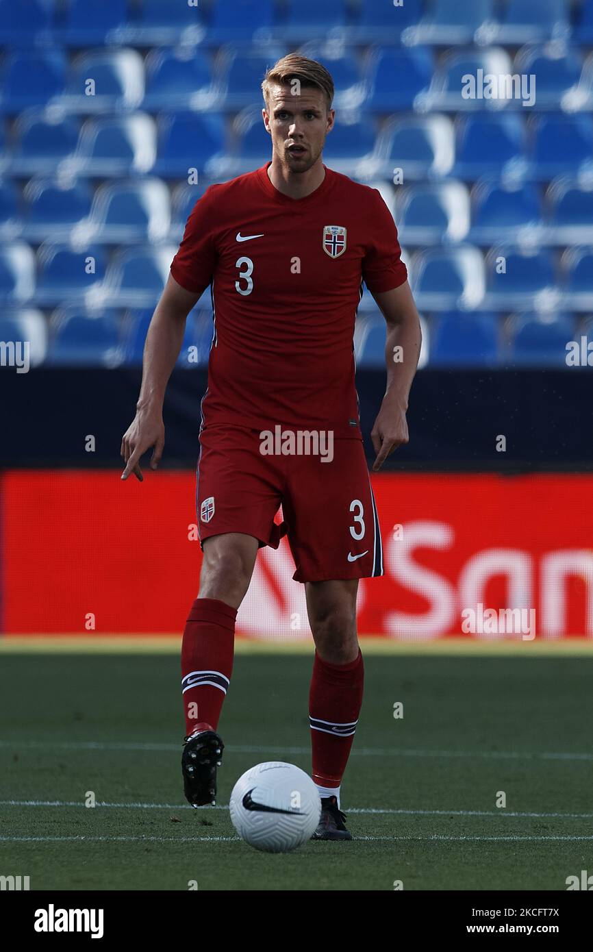 Kristoffer Ajer (Celtic FC) of Norway in action during the ...