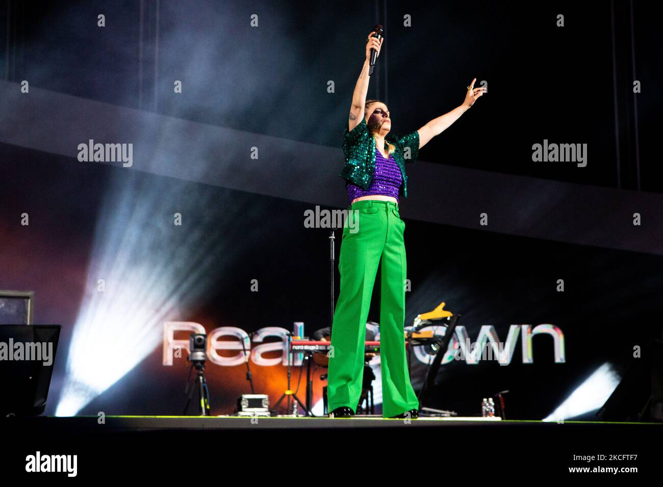 Italian singer Emma Marrone performs live at Arena di Verona, June 07 ...