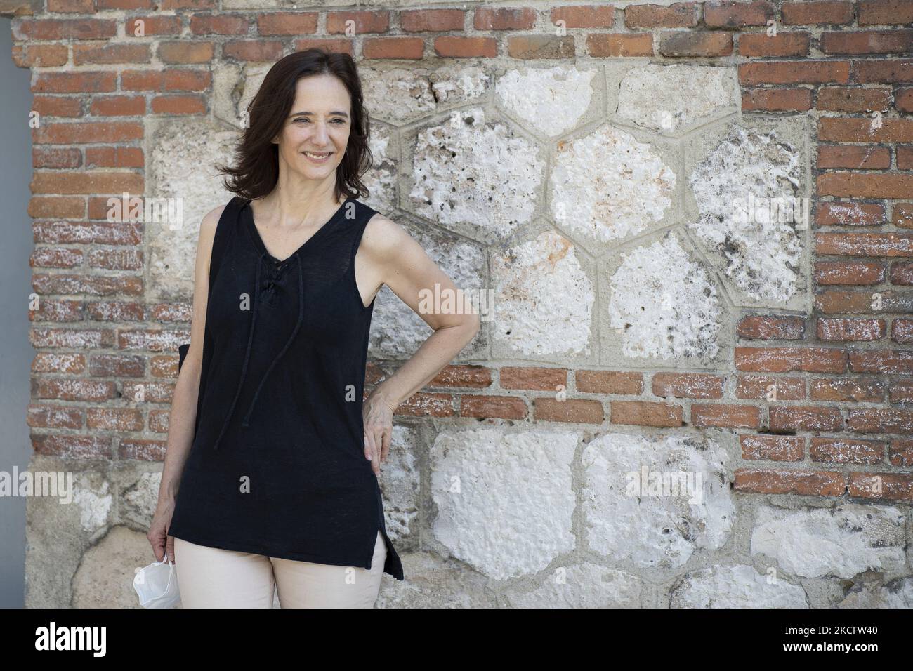 The actress Ana Torrent poses during the portrait session in Madrid ...