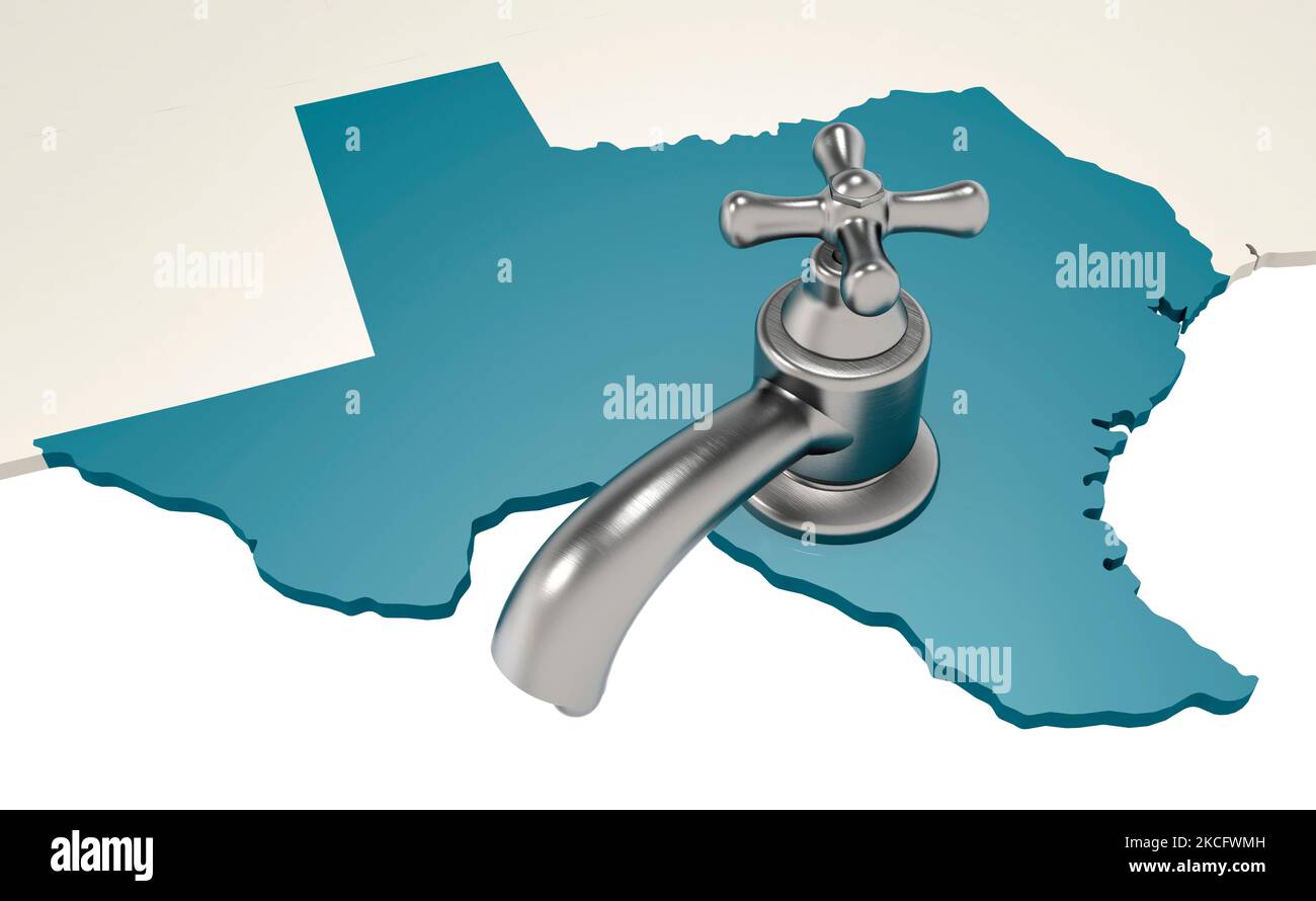 Map texas water hi-res stock photography and images - Alamy