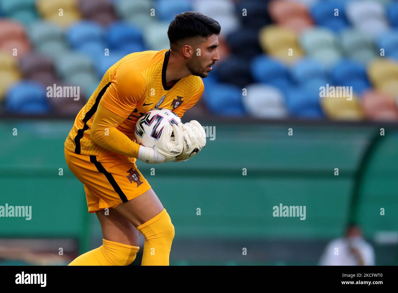 Portugal's goalkeeper Rui Silva in action during the international ...