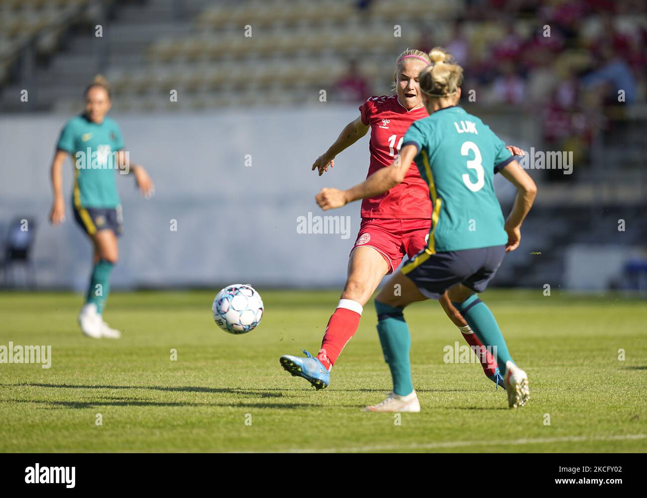 Denmark’s Pernille Harder during the friendly match between Denmark and ...