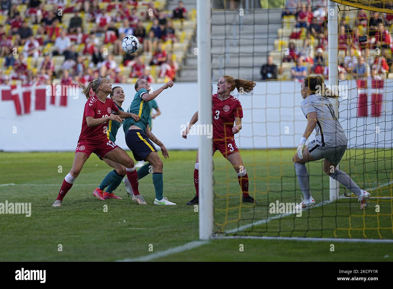 Denmark’s Stine Larsen and Denmark’s Stine Ballisager Pedersen during ...