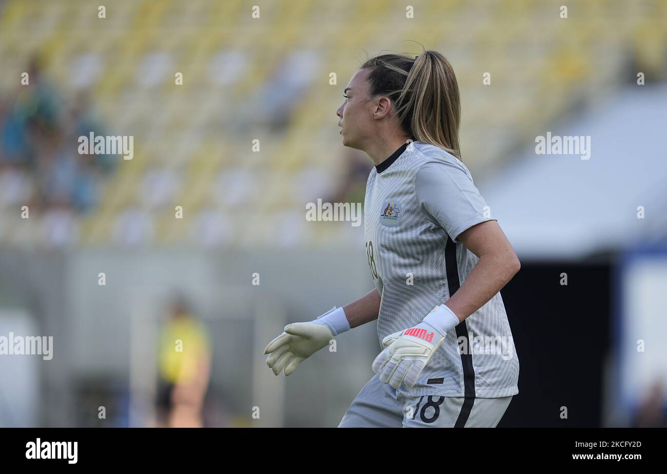 Australia’s Mackenzie Arnold during the friendly match between Denmark ...