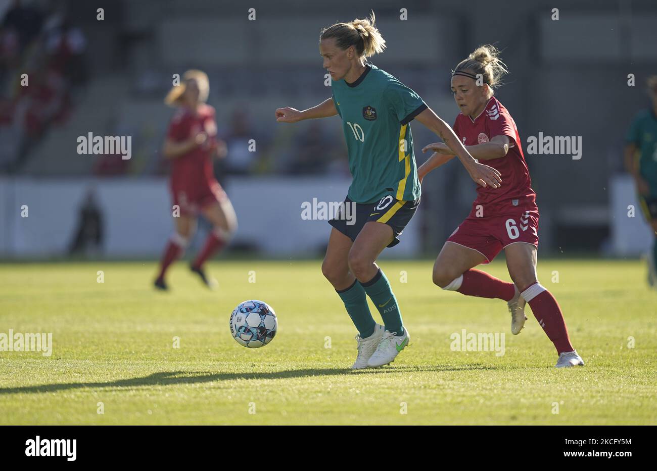 Australia’s Emily van Egmond during the friendly match between Denmark ...