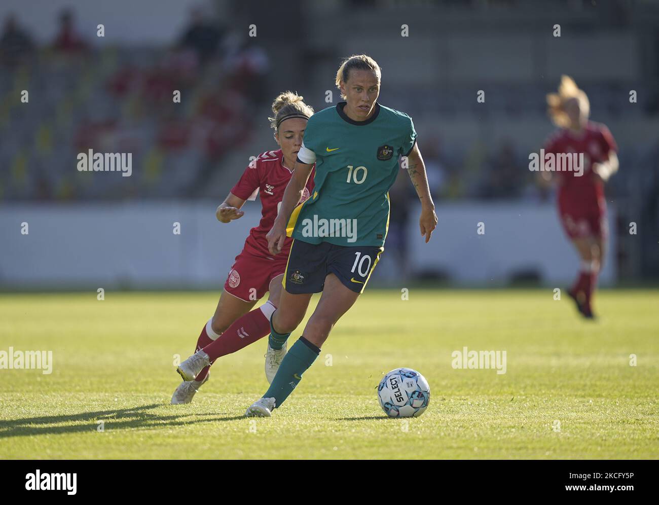 Australia’s Emily van Egmond during the friendly match between Denmark ...