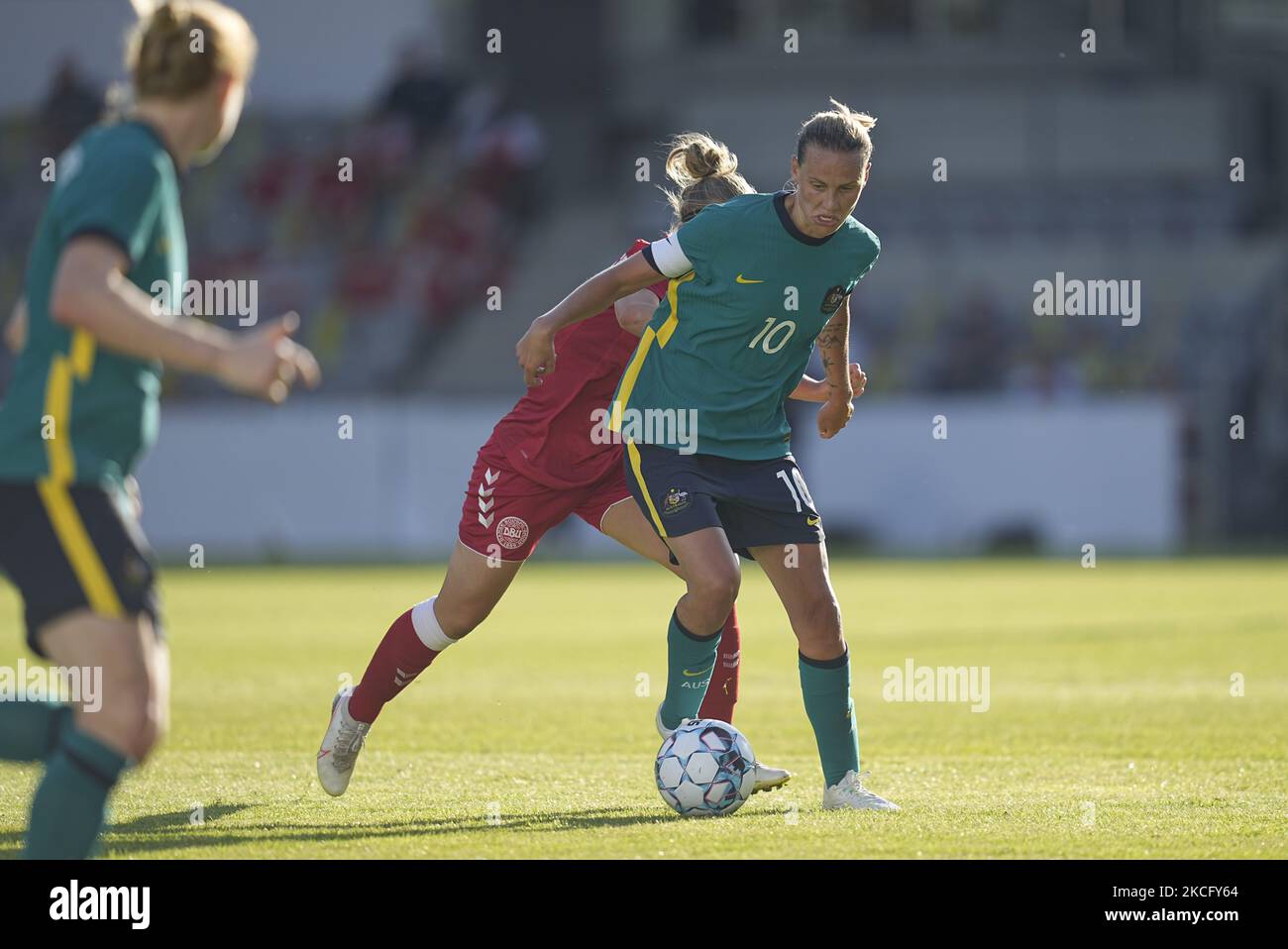 Australia’s Emily van Egmond during the friendly match between Denmark ...