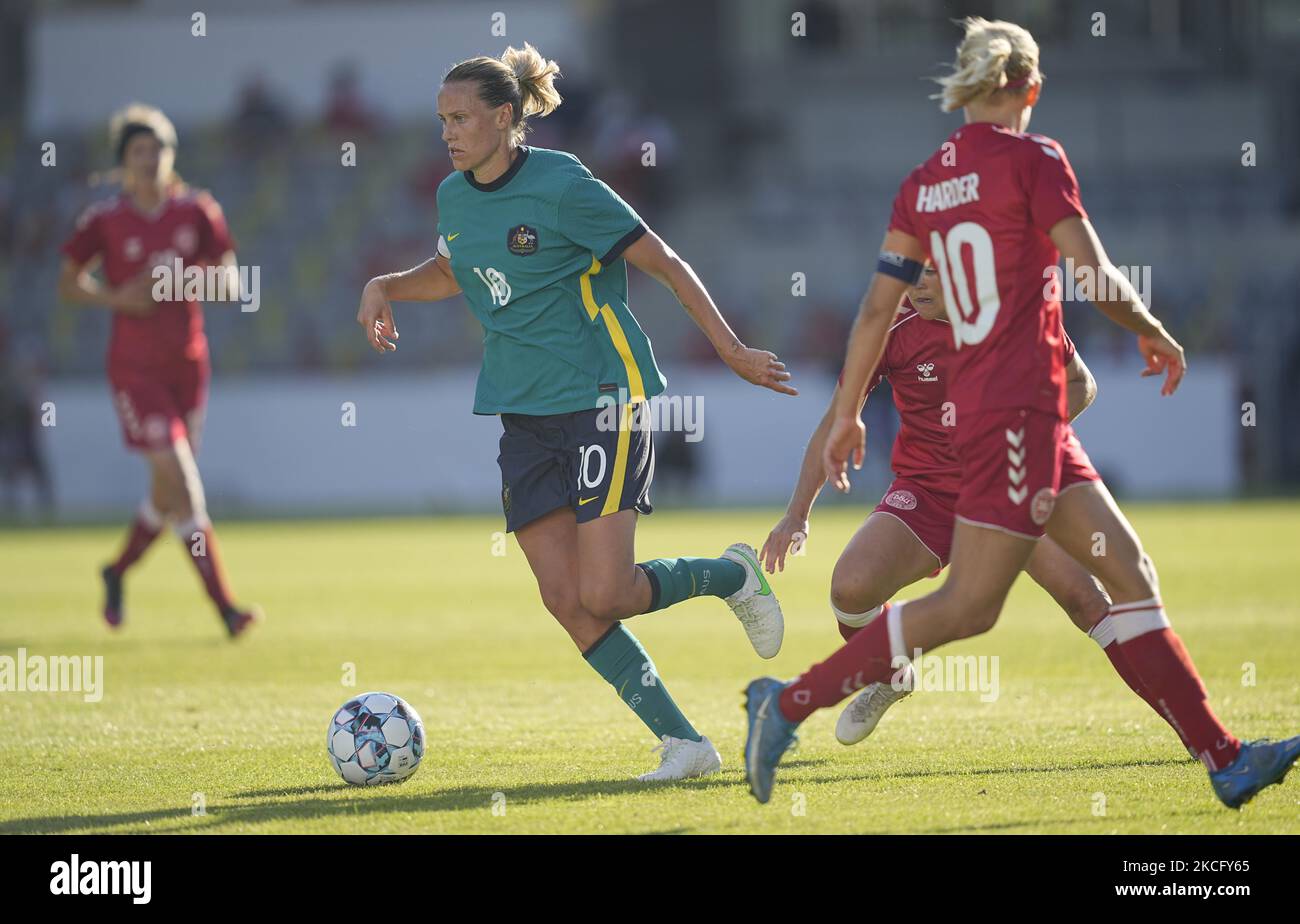 Australia’s Emily van Egmond during the friendly match between Denmark ...