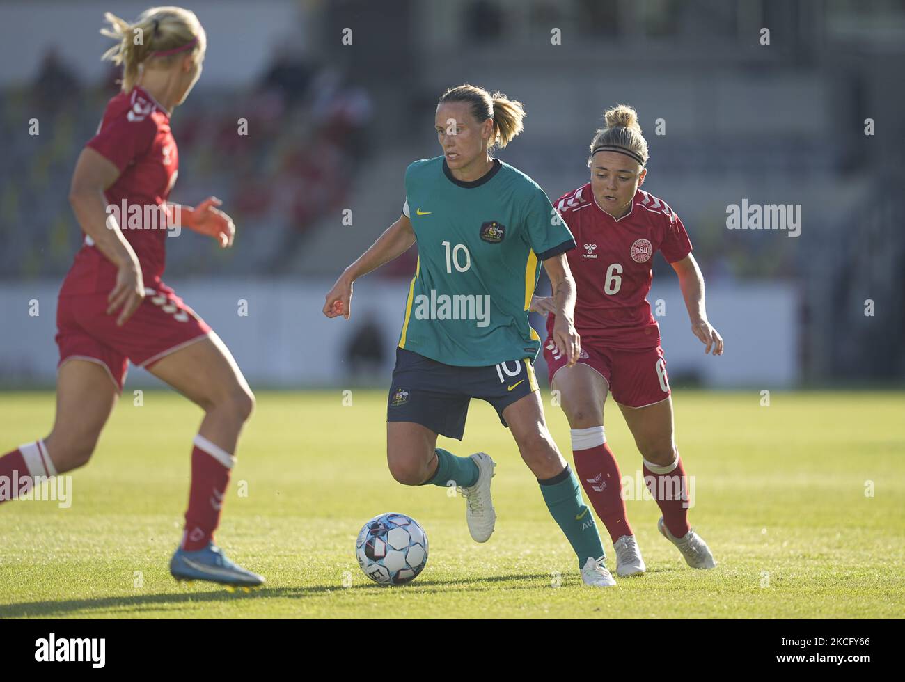 Australia’s Emily van Egmond during the friendly match between Denmark ...
