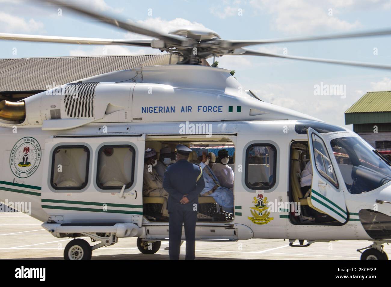L-R: Nigeria President, Muhammadu Buhari and Lagos State Governor ...