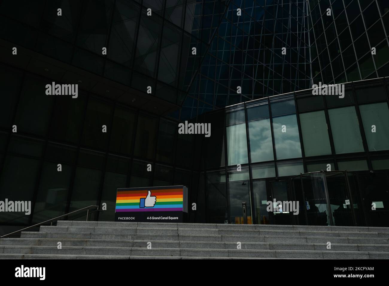 Facebook EMEA headquarters on Grand Canal Square in Dublin Docklands ...