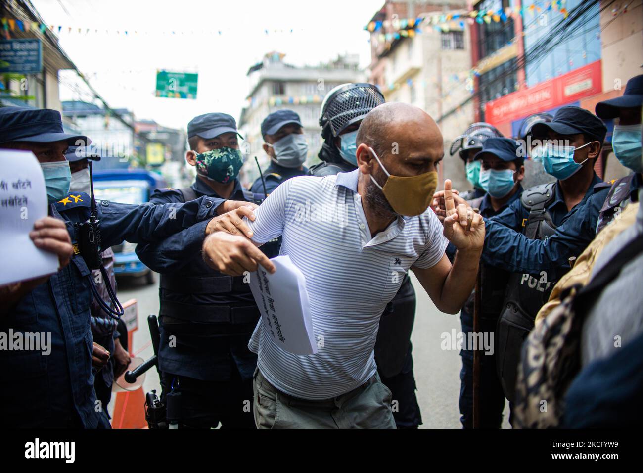 Nepalese police man hi-res stock photography and images - Alamy