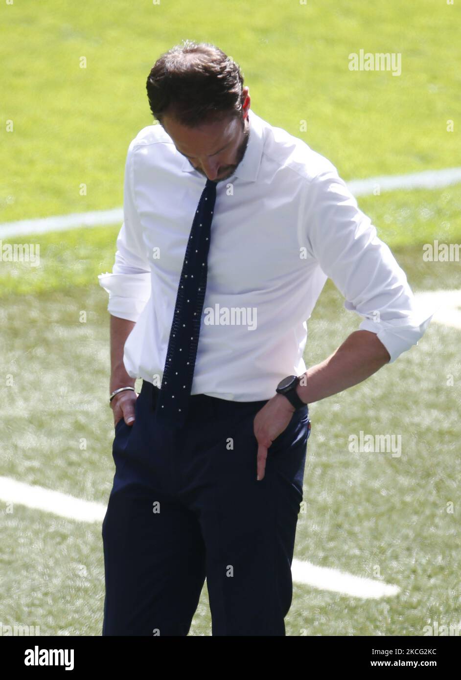 WEMBLEY, United Kingdom, JUNE 13:Gareth Southgate England Coach looking ...