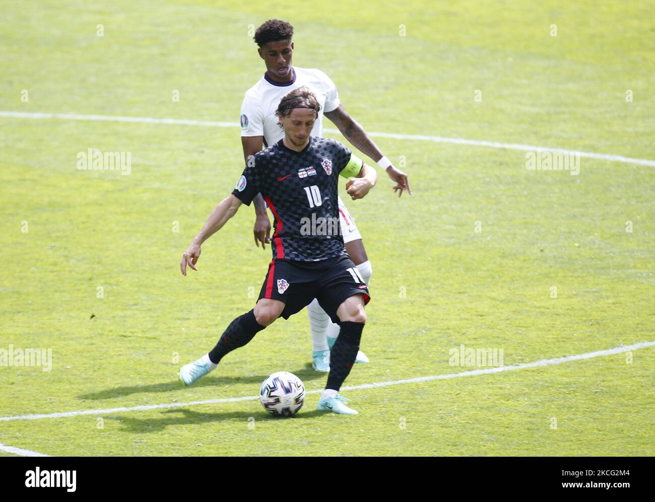 WEMBLEY, United Kingdom, JUNE 13: Luka Modric of Croatia during ...