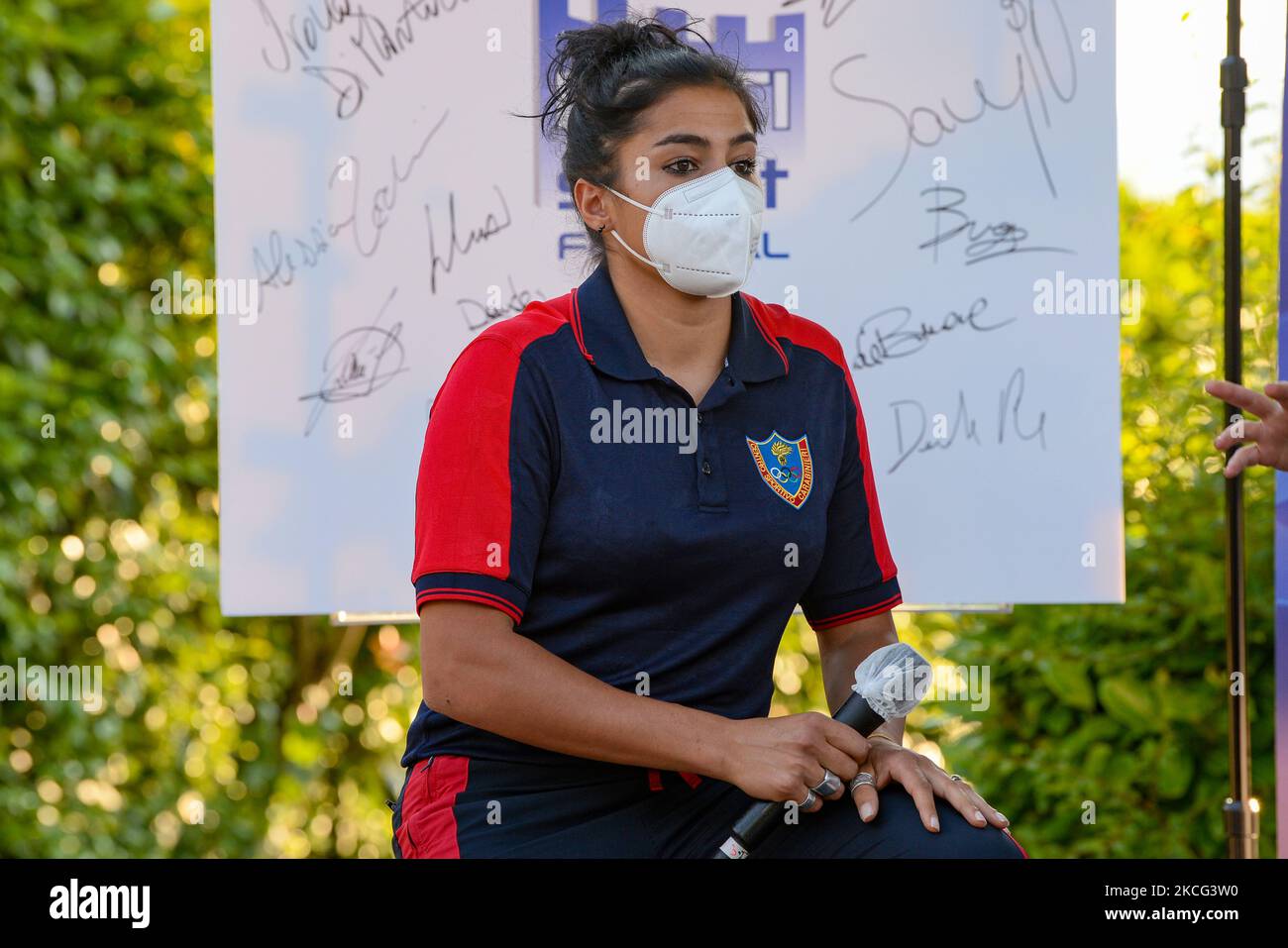 Roberta Bruni during the Padel Solidarity at the Rieti Sport Festival ...