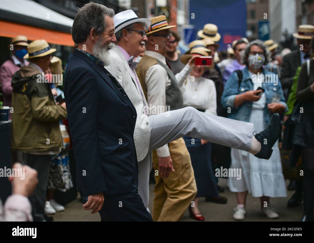 Hundreds of people wearing period customs turned out to celebrate the ...