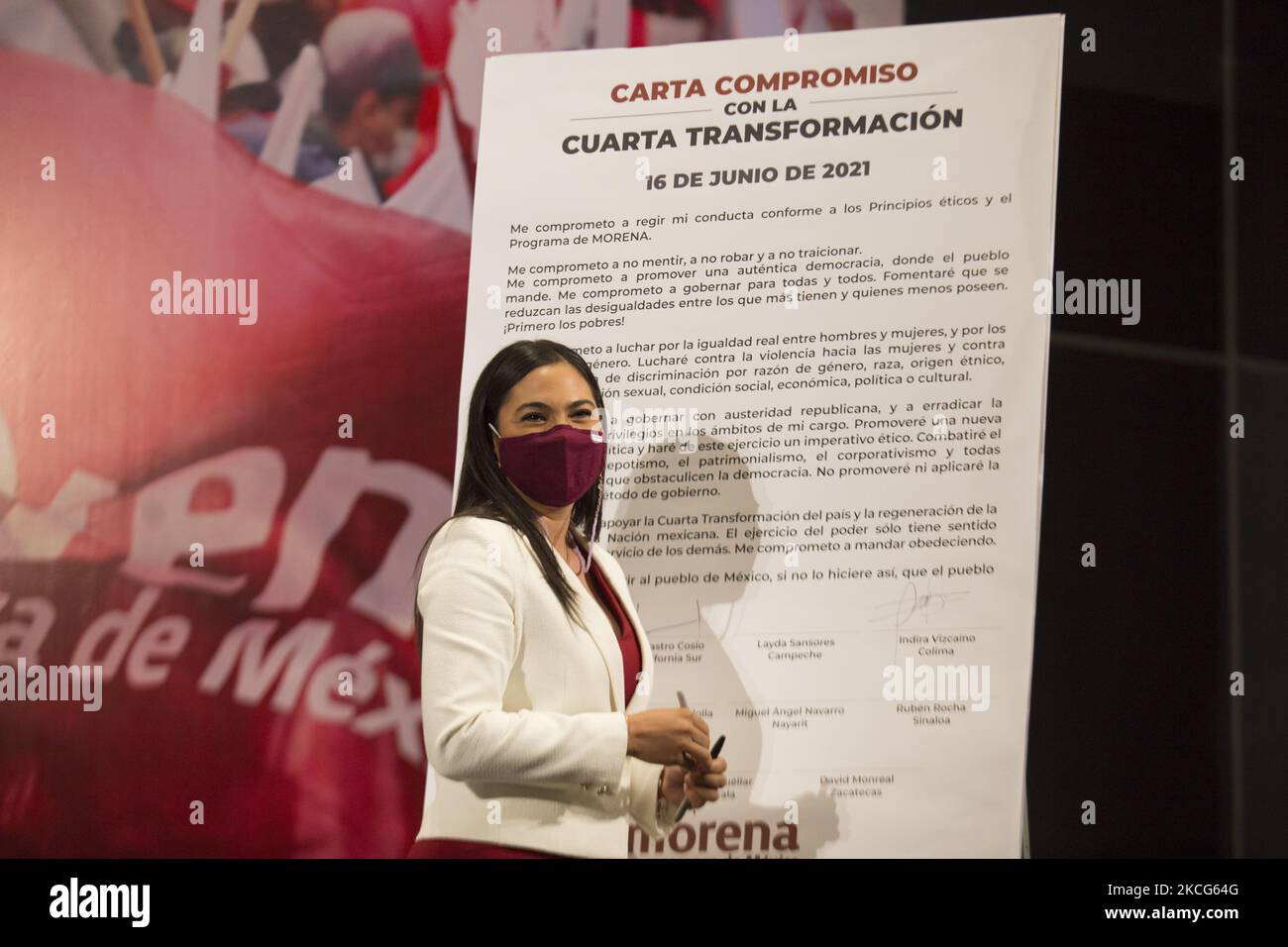 At a press conference headed by Mario Delgado Carrillo the national ...