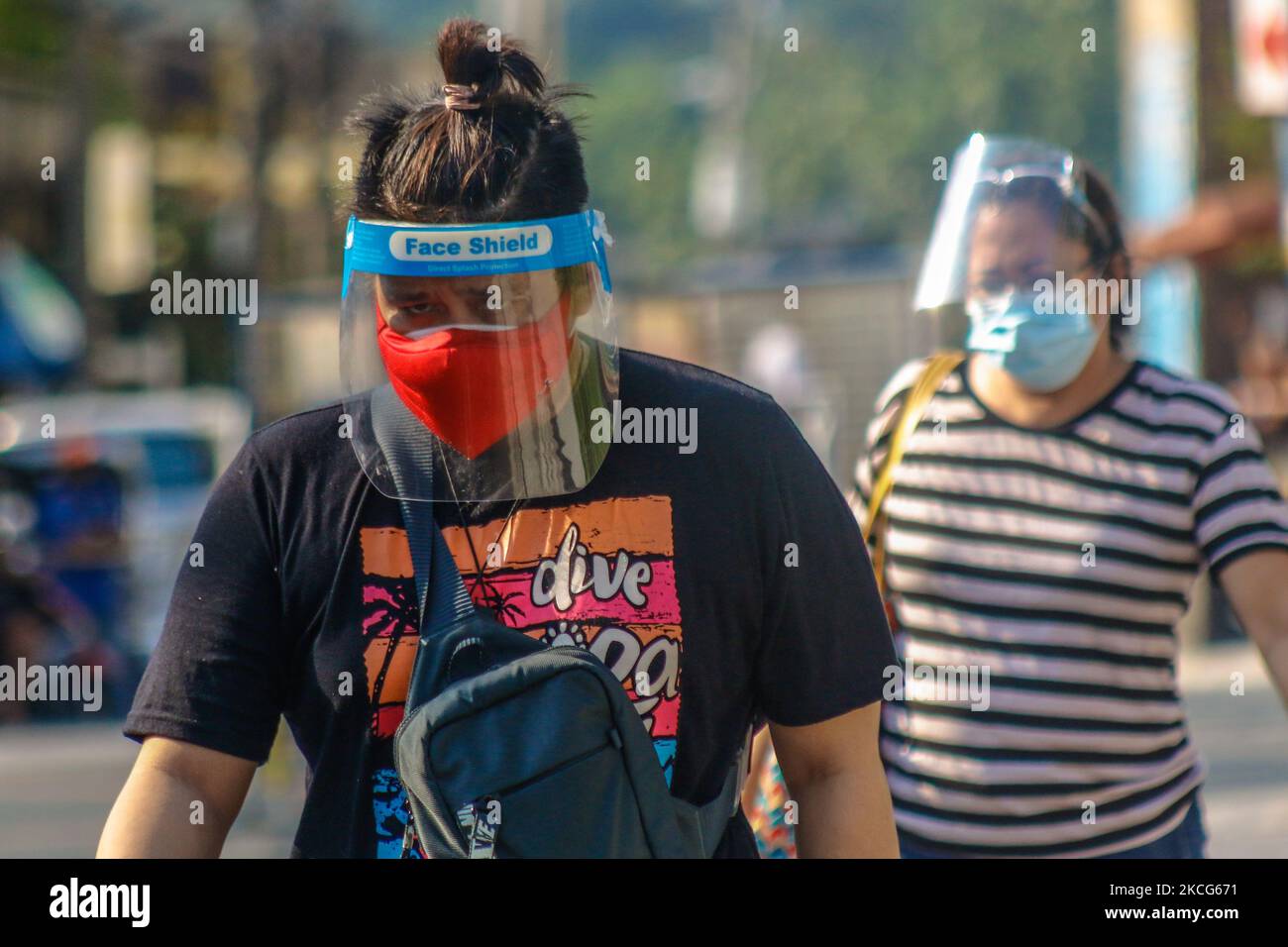 Residents of Antipolo City, Philippines are seen wearing protective ...