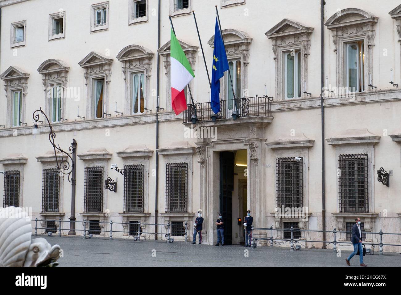 A view of Palazzo Chigi in Rome, Italy, on June 16, 2021. Palazzo Chigi ...