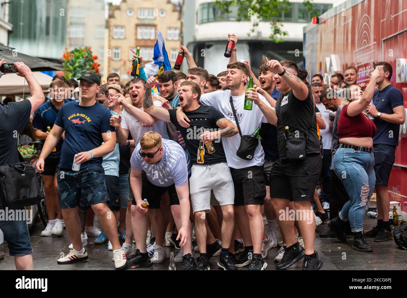 Scottish Football Supporters arrive from Scotland ahead of their match ...