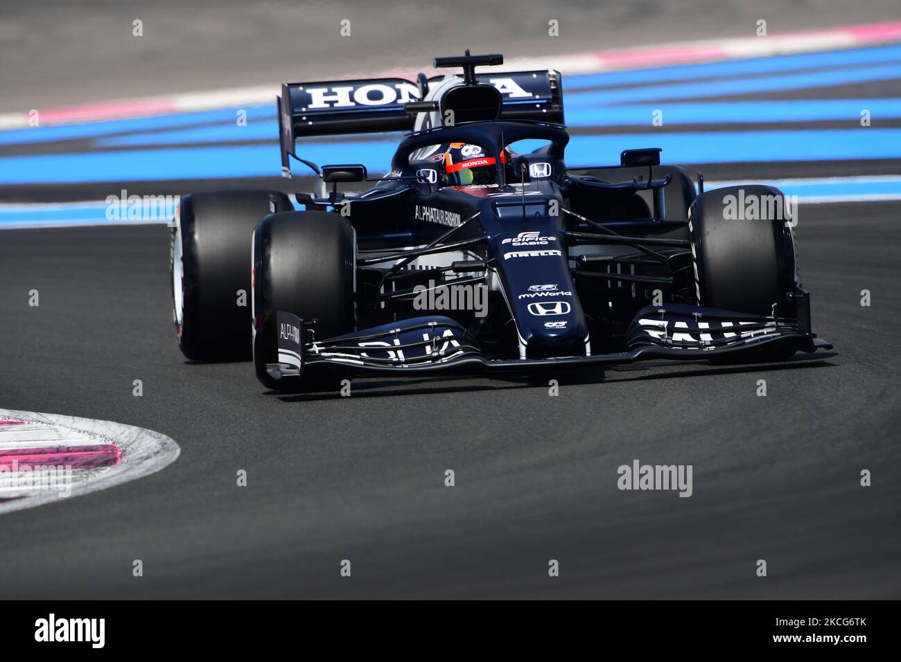 during free practice of French GP in Paul Ricard Circuit in Le ...