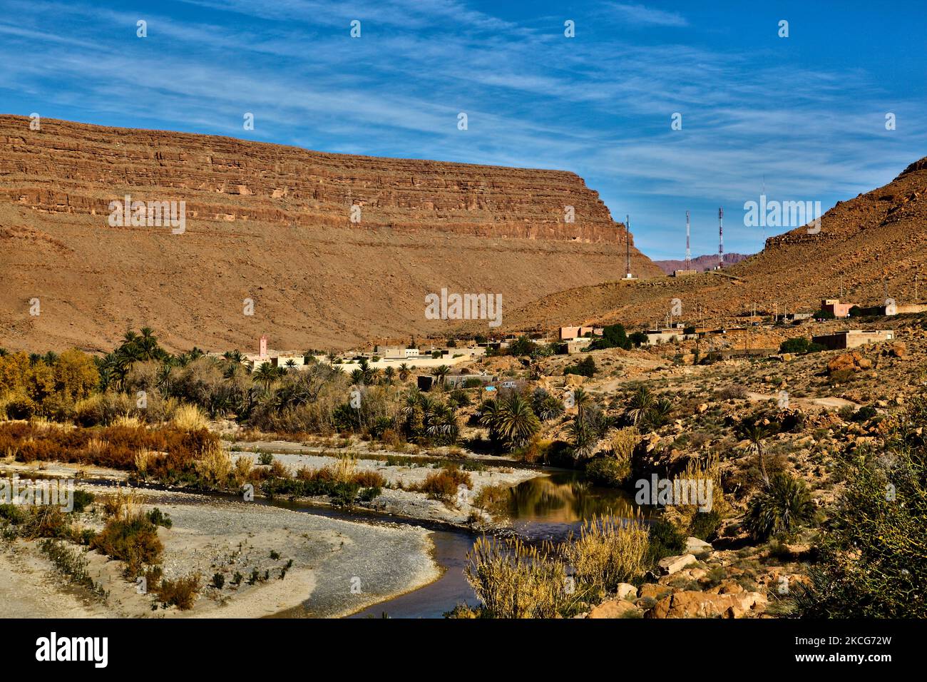 Village of Ait Ohtman in the High Atlas Mountains in Morocco, Africa ...