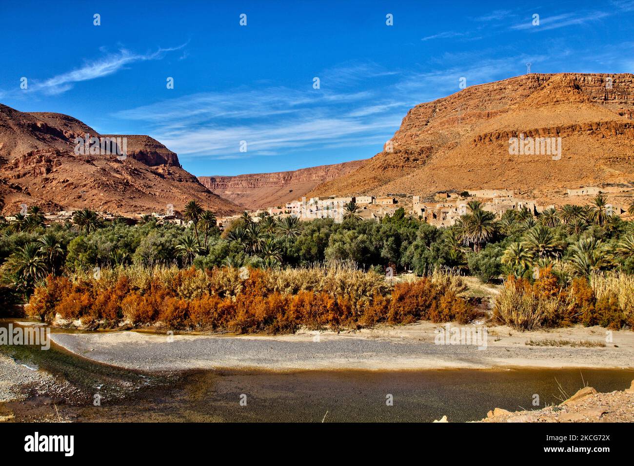 Village of Ait Ohtman in the High Atlas Mountains in Morocco, Africa ...