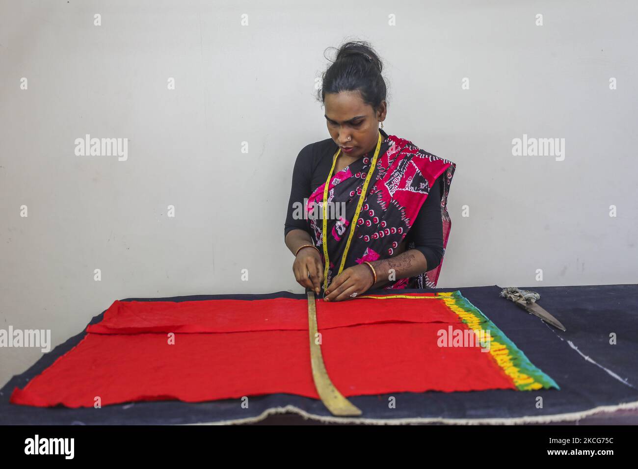 A third gender people work in a garment factory named Uttoron Fashion ...