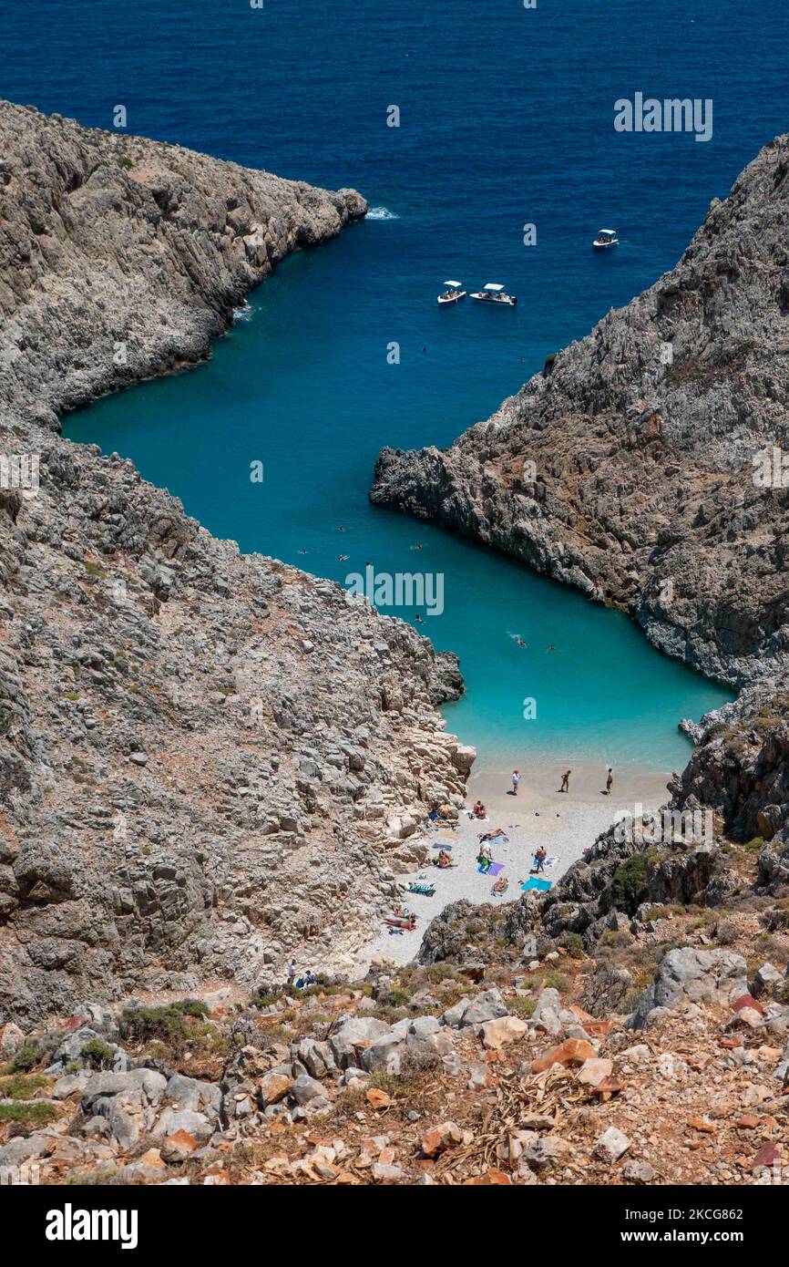 Secluded Seitan Limania Beach, the incredible hidden secret treasure, a ...