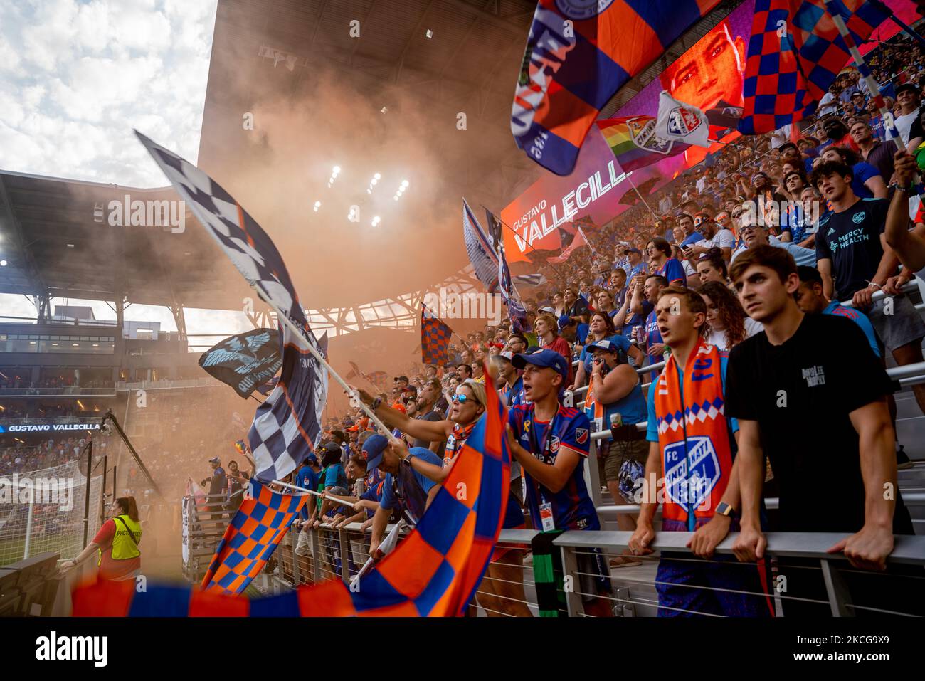 FC Cincinnati fans are seen during a MLS soccer match between FC ...