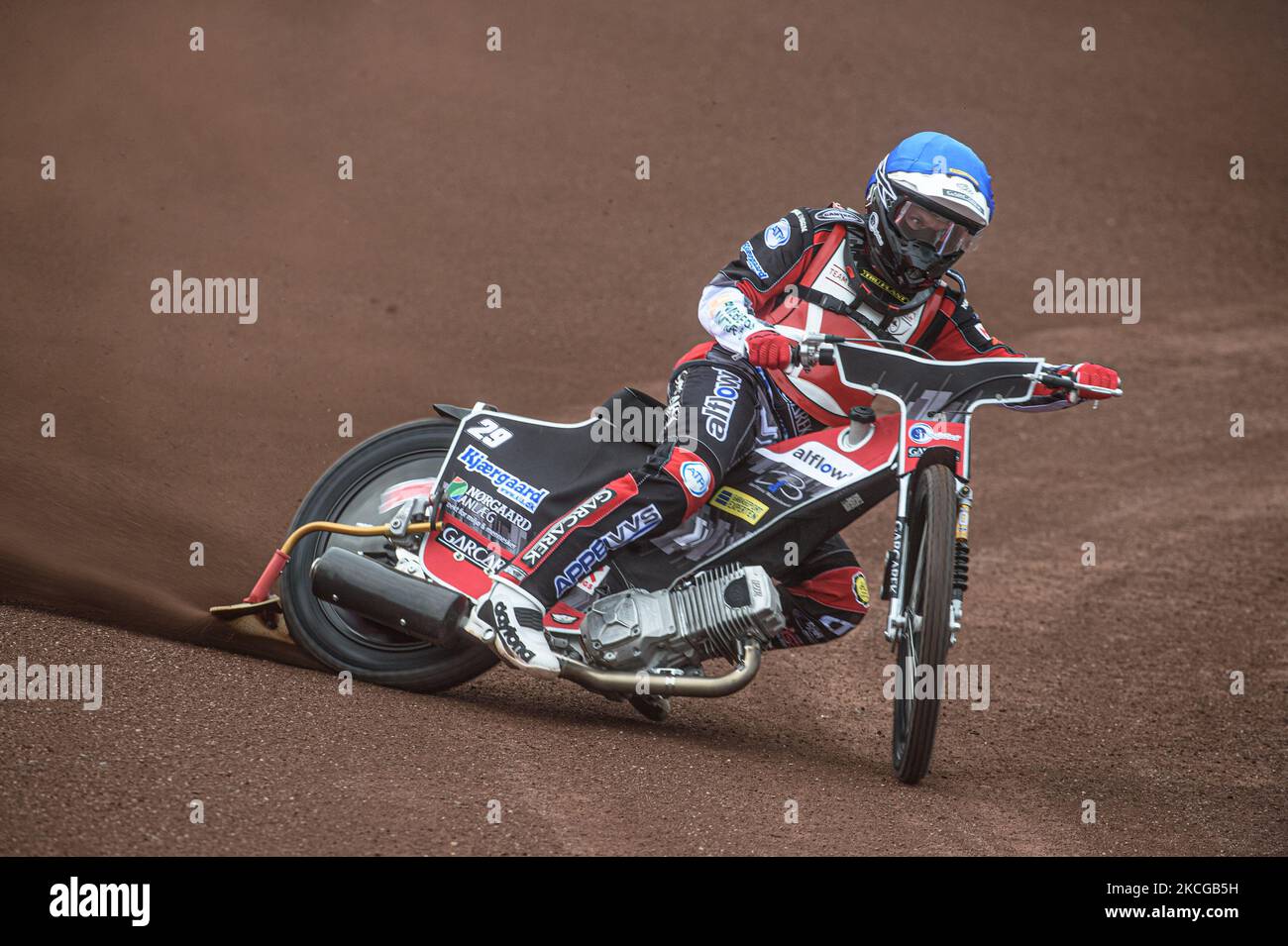 Nicolai Klindt (Denmark) in action during the FIM Speedway Grand Prix ...