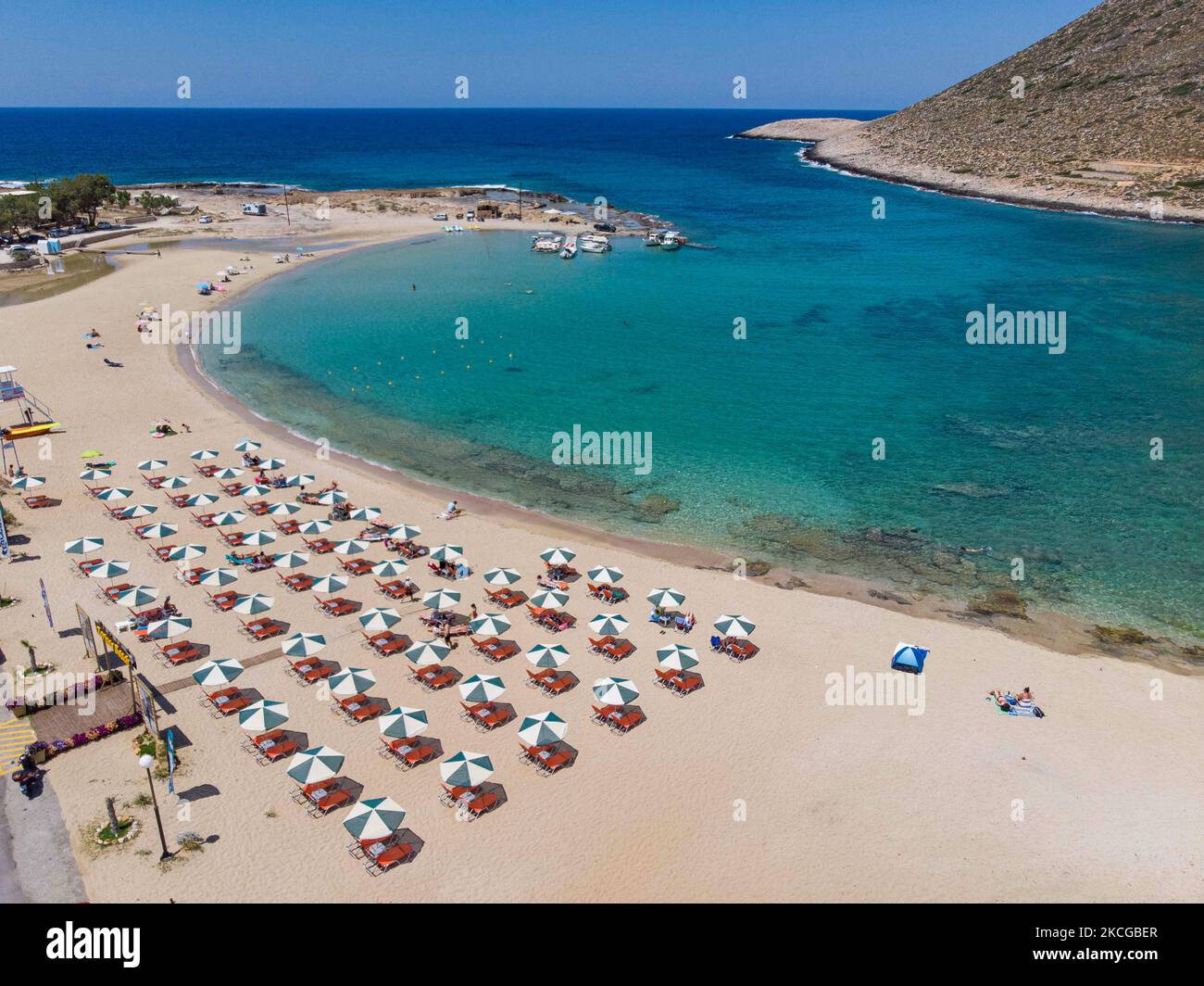 Tourism in Greece - Panoramic aerial images captured from a drone of ...