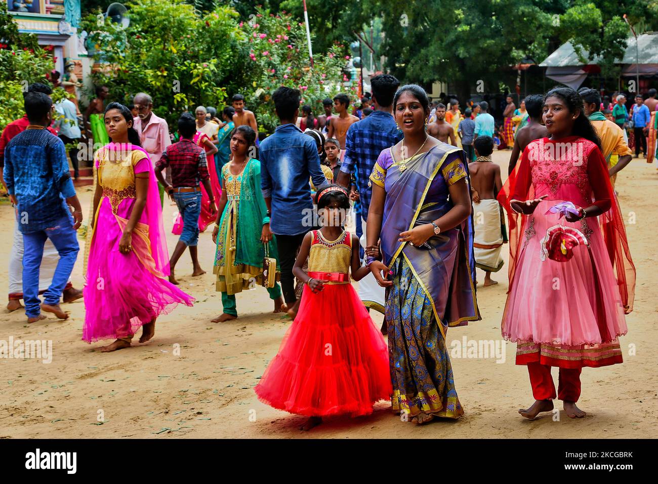 Tamil Hindu devotees celebrate the Amman Ther Thiruvizha Festival at ...
